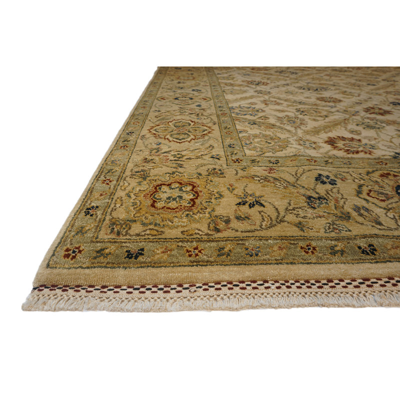 Samad Rugs Sovereign Oriental Hand-Knotted Wool Cream/Camel Area Rug ...