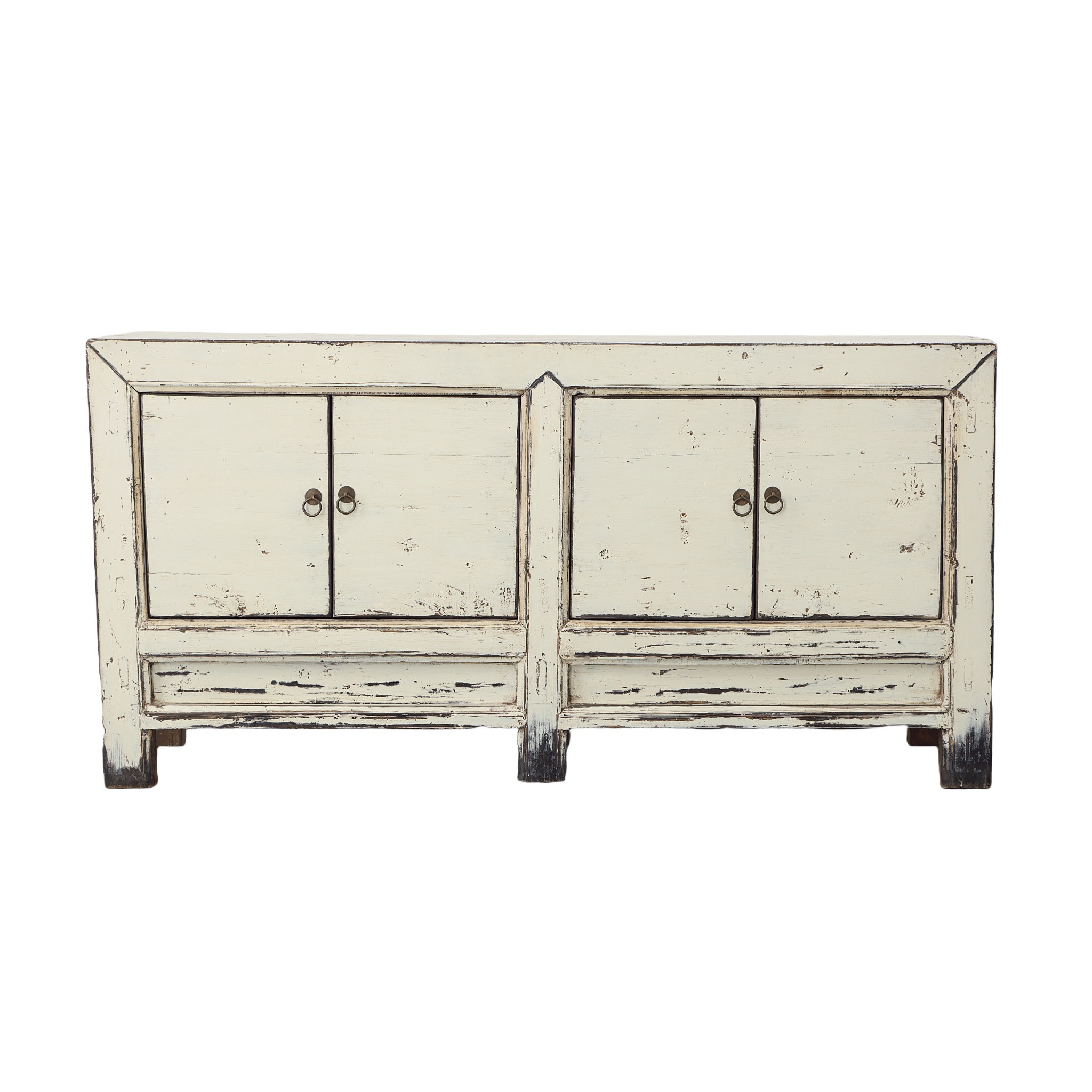 Rosalind Wheeler Bryoney 79" Wide Solid Wood Sideboard | Wayfair
