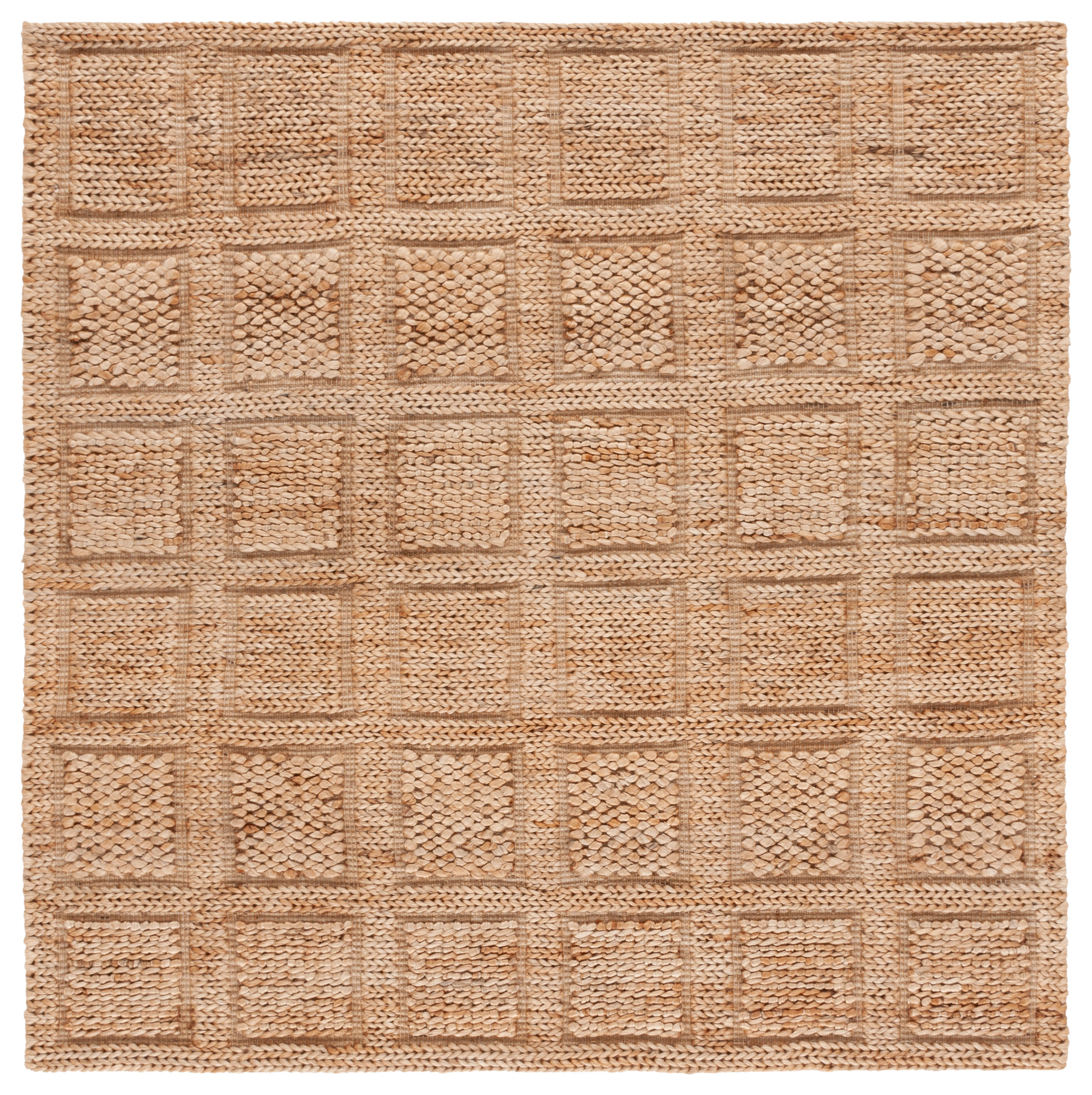 Birch Lane™ Farnborough Natural Fiber Pit Loomed Jute Plaid Rug | Birch ...