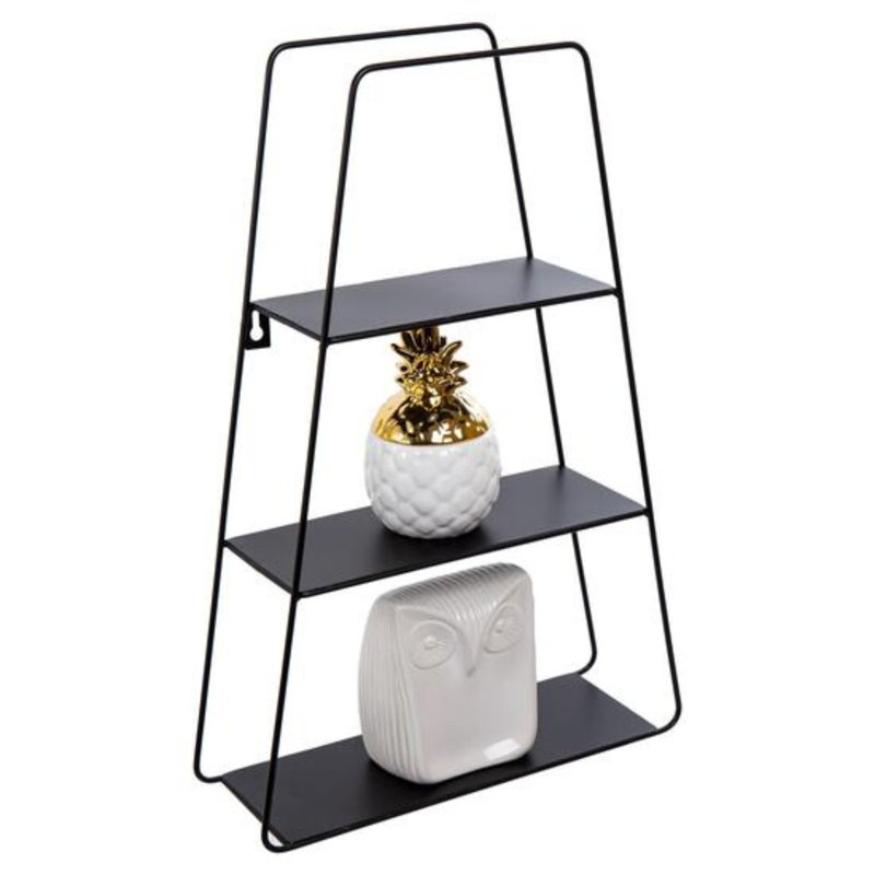 Ivy Bronx Leachville Decorative Trapezoid Metal Wall Shelf | Wayfair