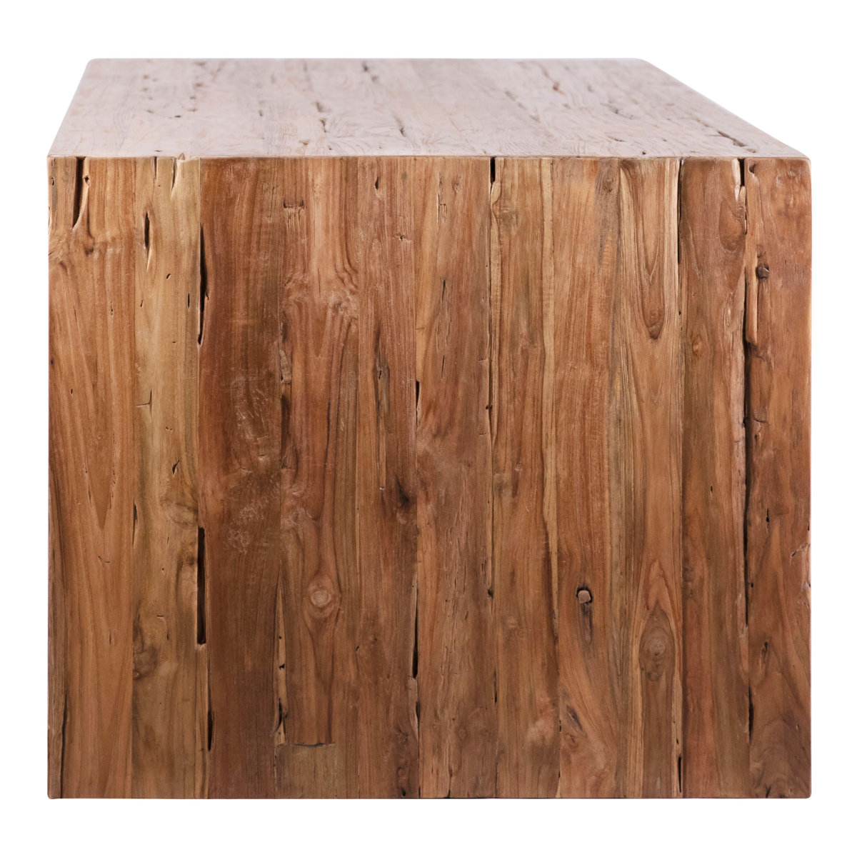 Dovetail Furniture Chilton 78-Inch Rectangular Reclaimed Teak Waterfall ...