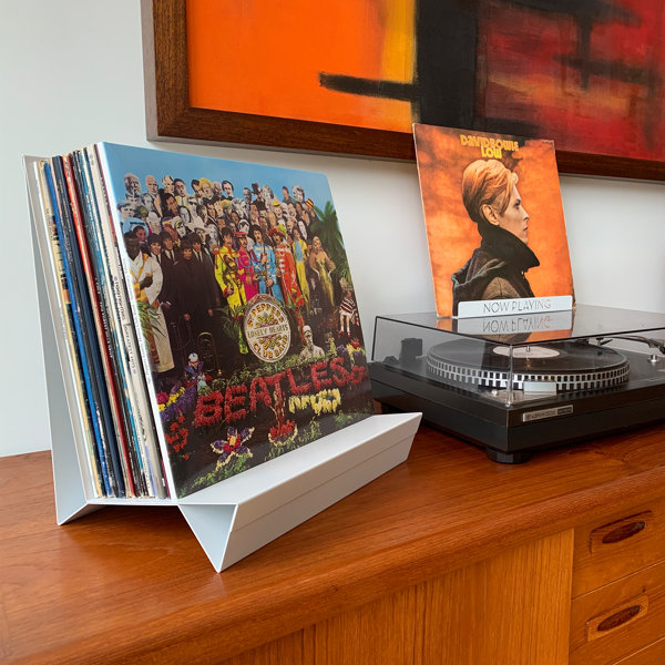 Ebern Designs Dungorbery Vinyl Record Album Tabletop Display & Storage ...