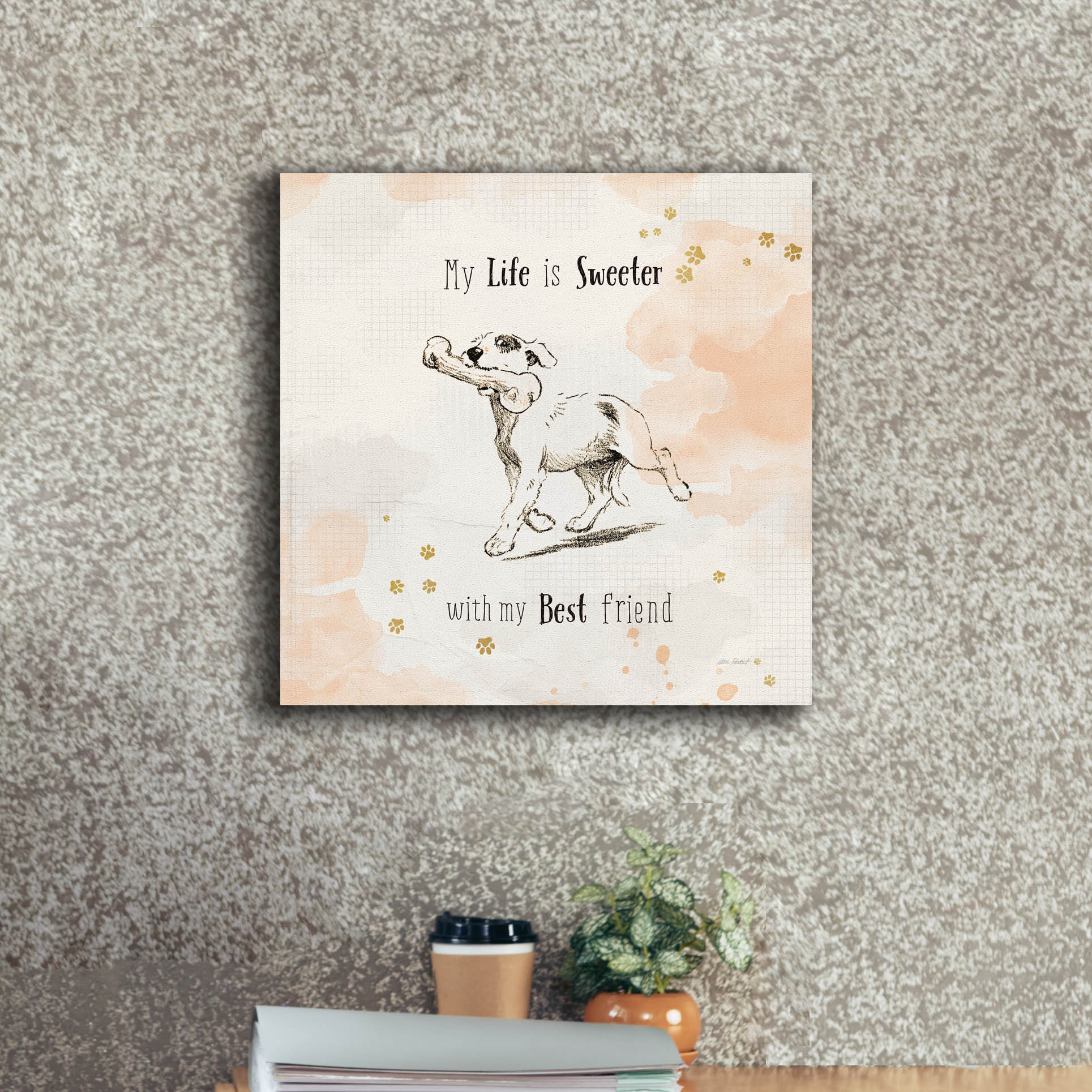 Trinx Furry Friends 2' by Katie Pertiet Canvas Wall Art | Wayfair