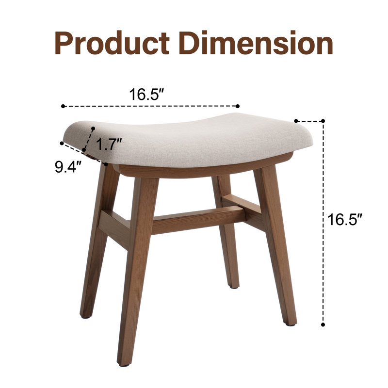 vanity stool dimensions