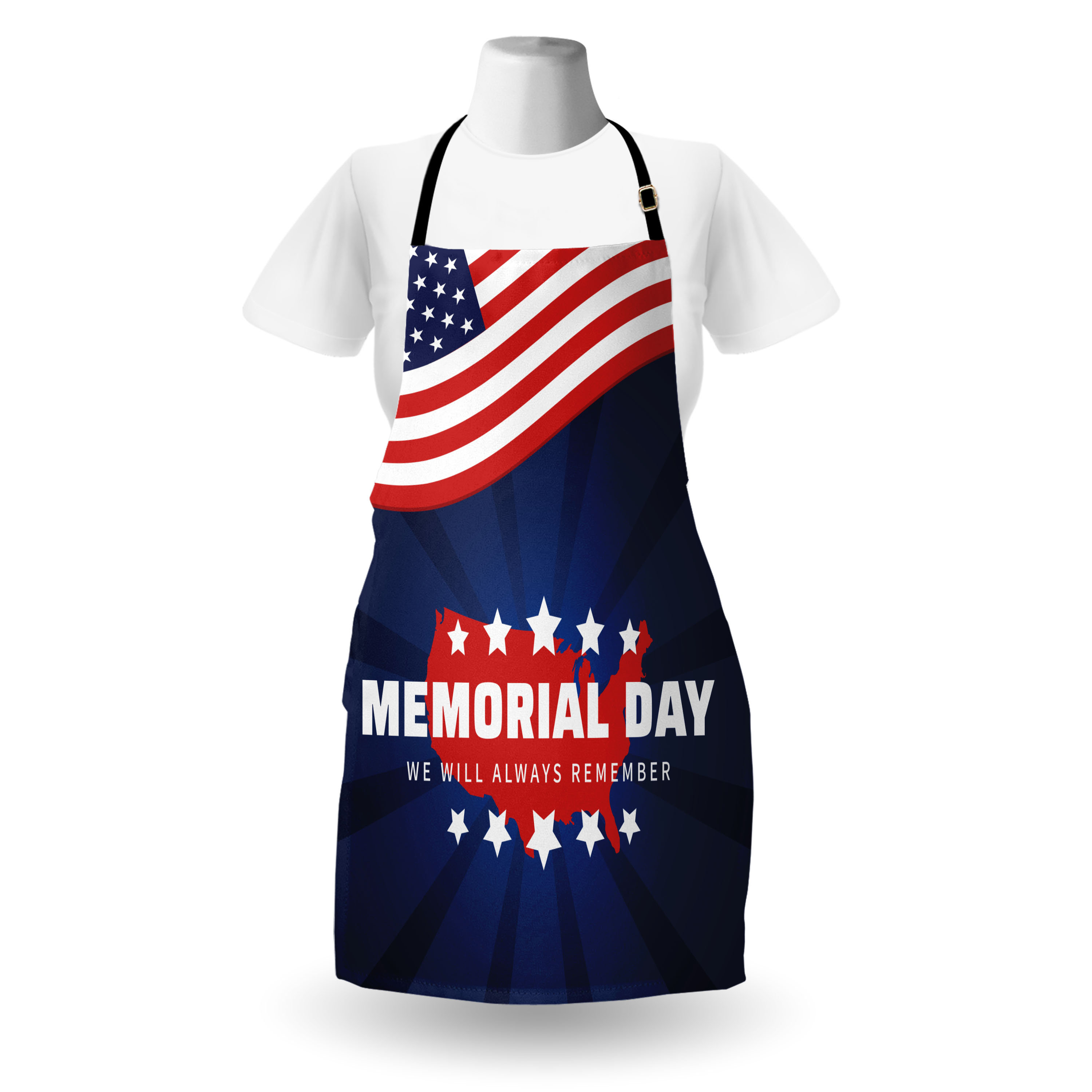 East Urban Home Memorial Day Apron, Cooking Gardening, Adult Size ...