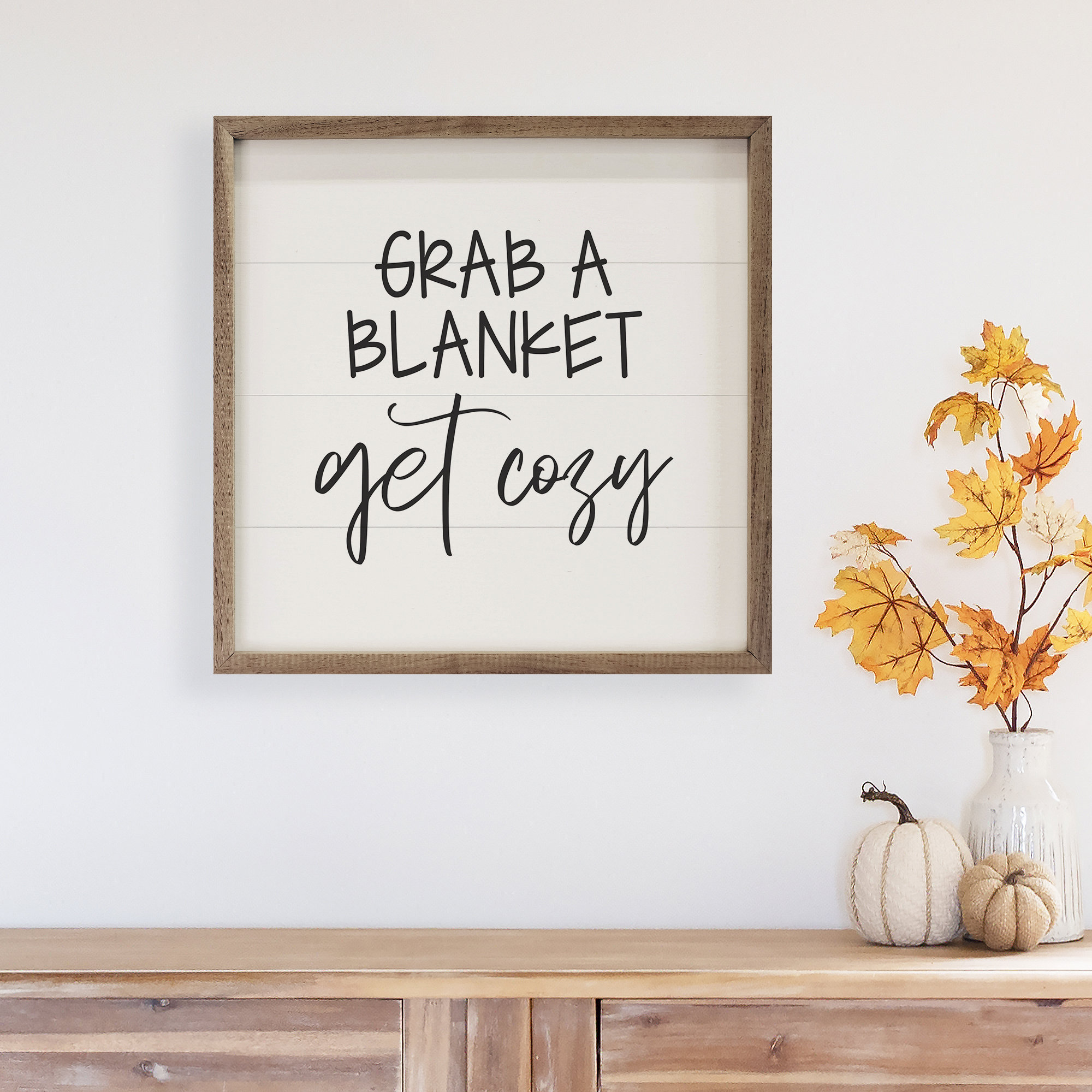 Trinx Grab A Blanket Get Cozy White | Wayfair