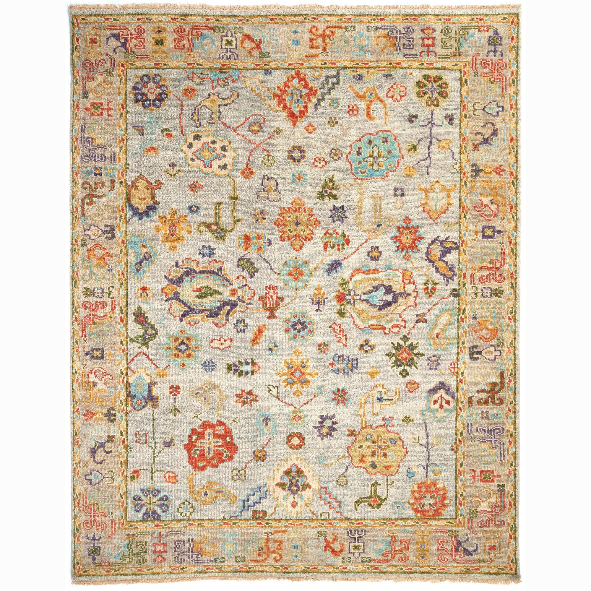 Capel Rugs Rectangle Elan Oriental Hand-Knotted Wool Area Rug in Blue ...