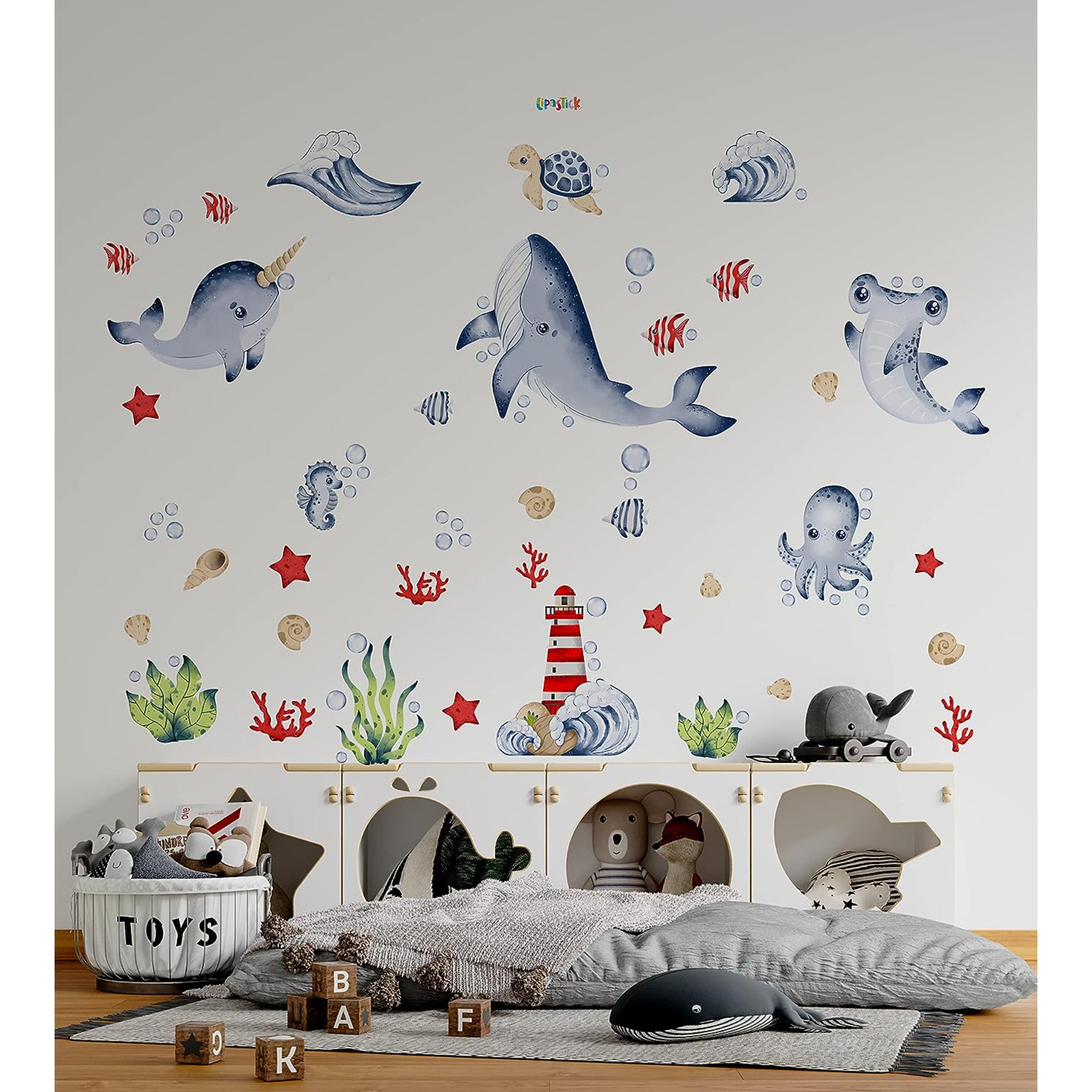Sunside Sails Perao Aquatic 50 - Piece Wall Decal | Wayfair