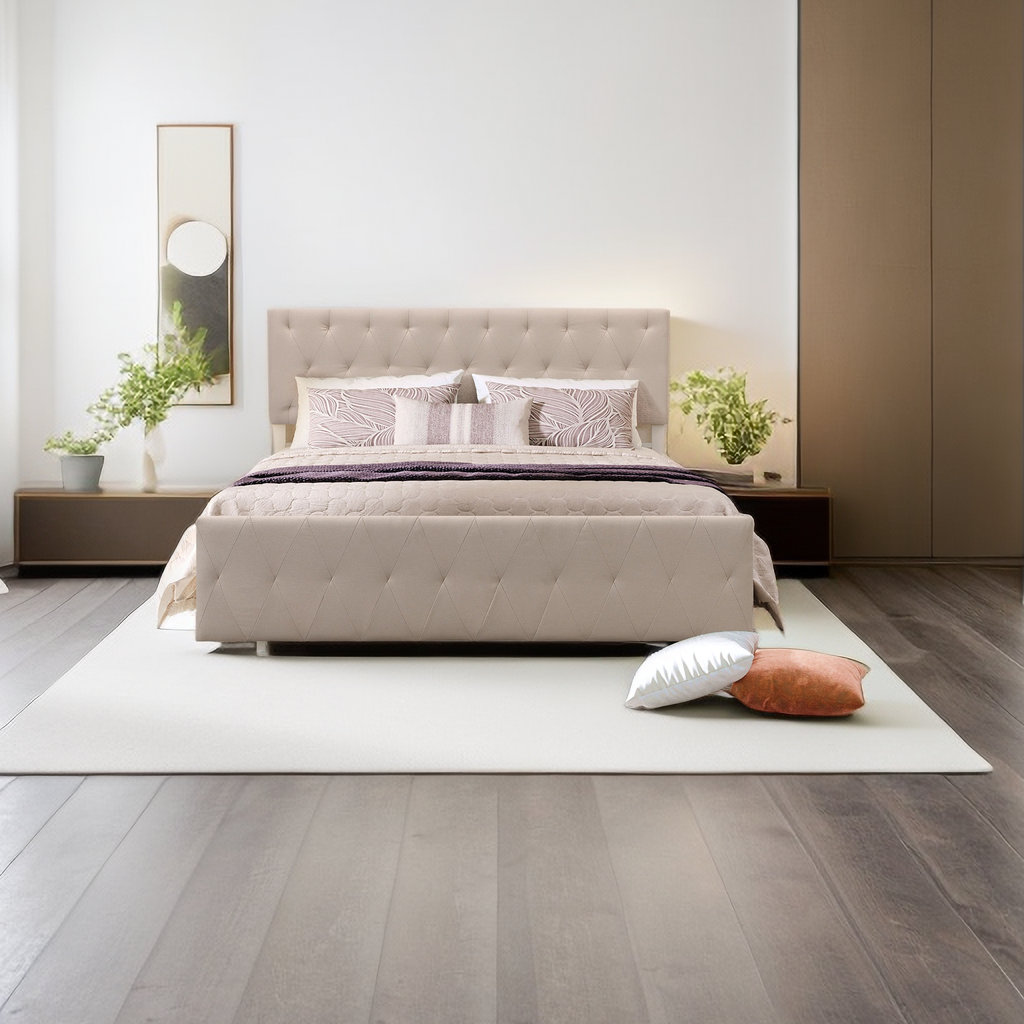 Winston Porter Runiya Upholstered Metal Platform Storage Bed | Wayfair