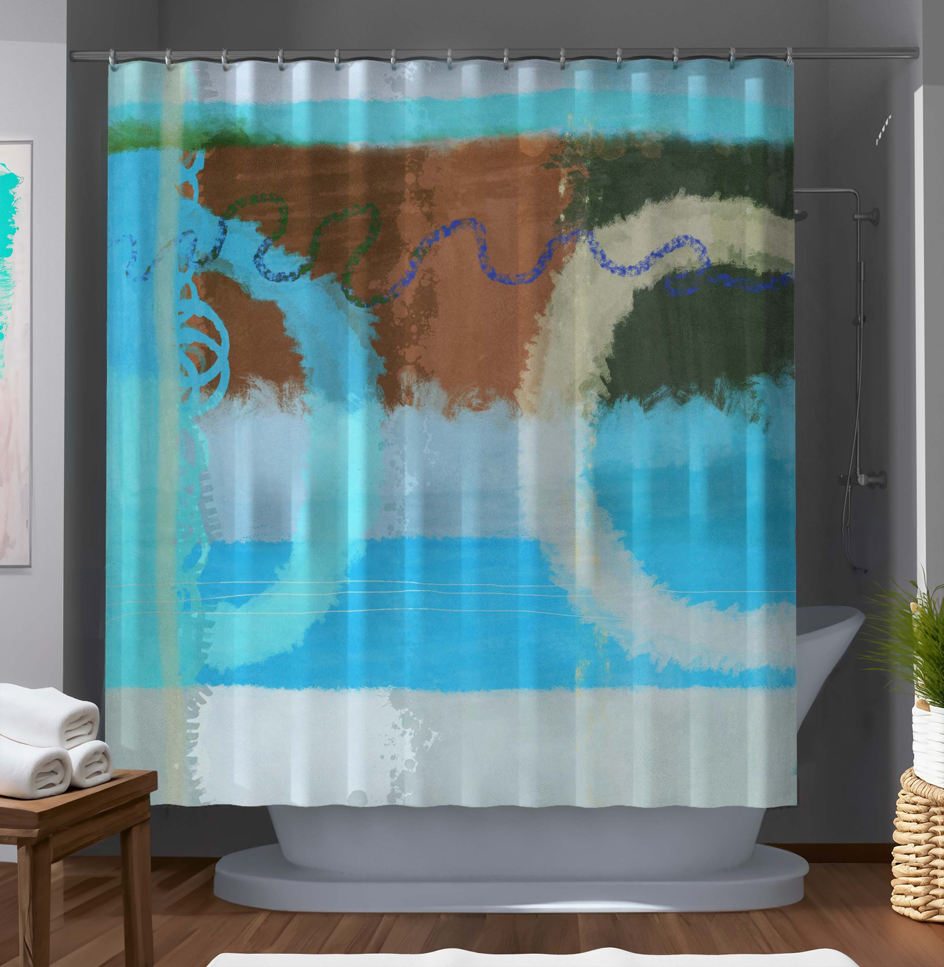 East Urban Home Genius Outrageous Shower Curtain | Wayfair