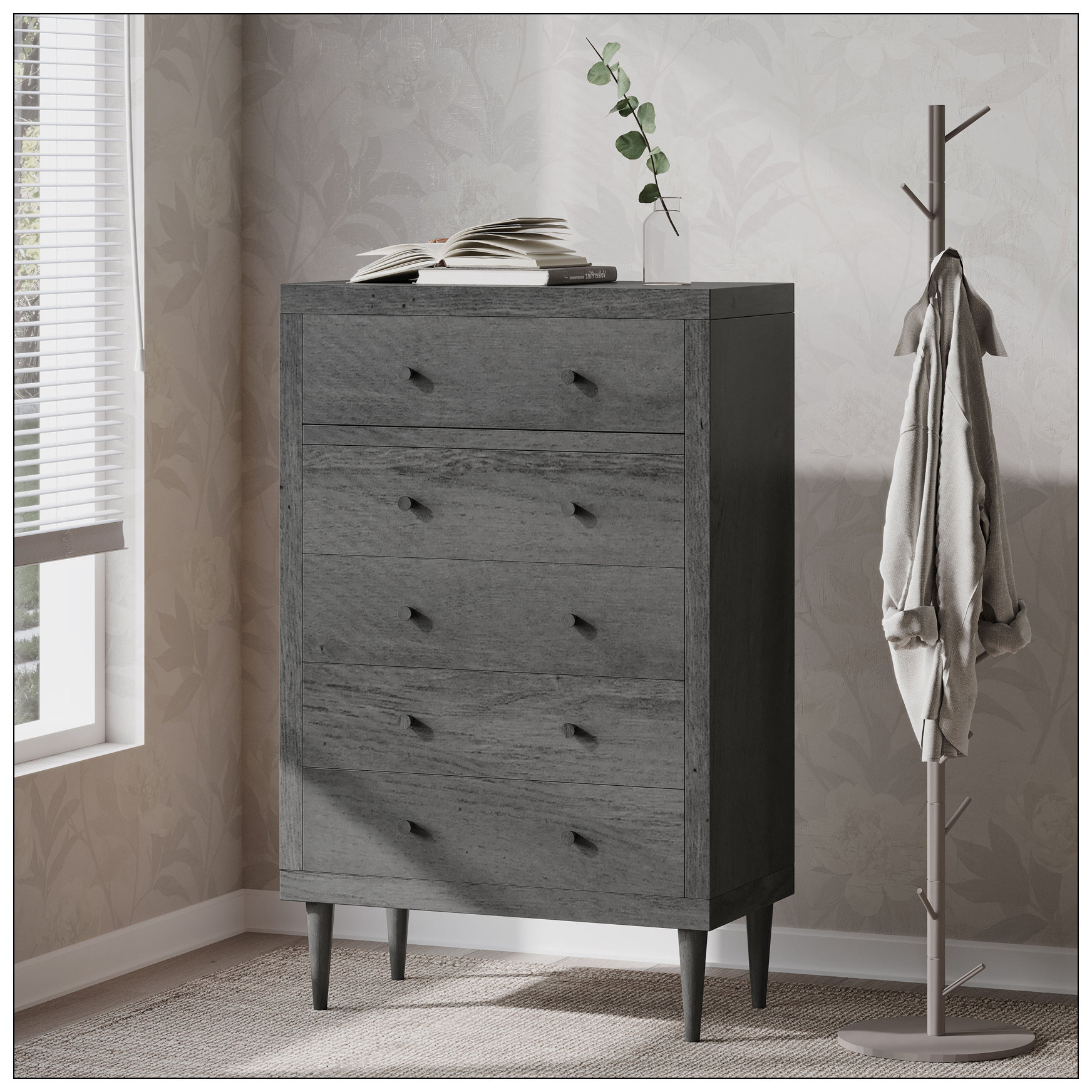 Corrigan Studio NORDIC 5-DRAWER CHEST | Wayfair