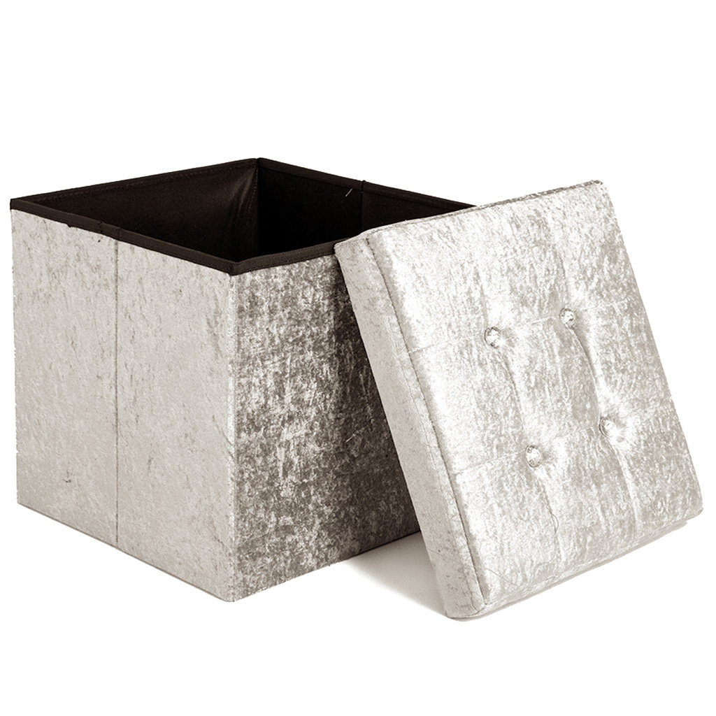 Rosdorf Park 38 CRUSHED VELVET STORAGE BOX | Wayfair.co.uk