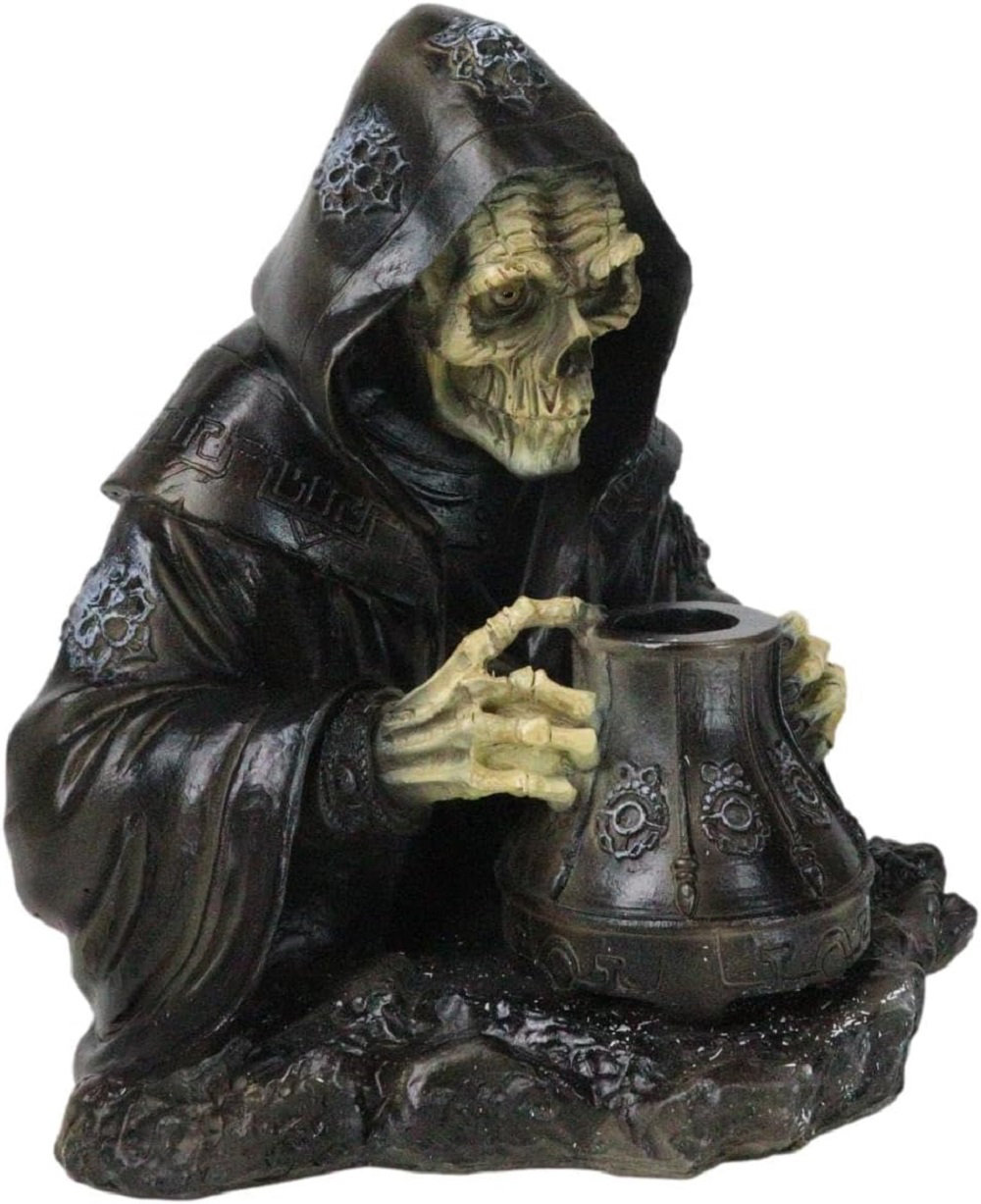 Trinx Grim Reaper Skeleton Wizard Chanting Spells Backflow Incense Cone ...