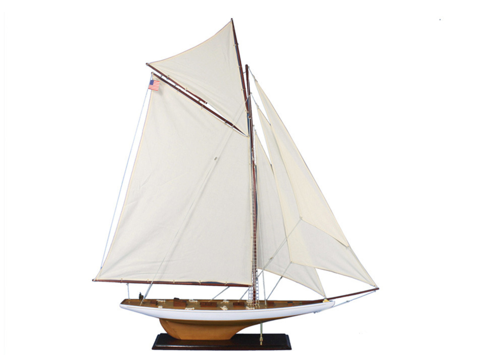 Handcrafted Nautical Decor Model Yacht | Wayfair