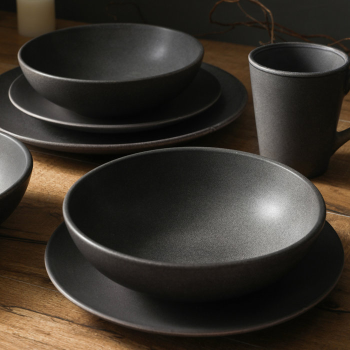 Stone Lain Grao 32-Piece Dinnerware Set Stoneware & Reviews | Wayfair