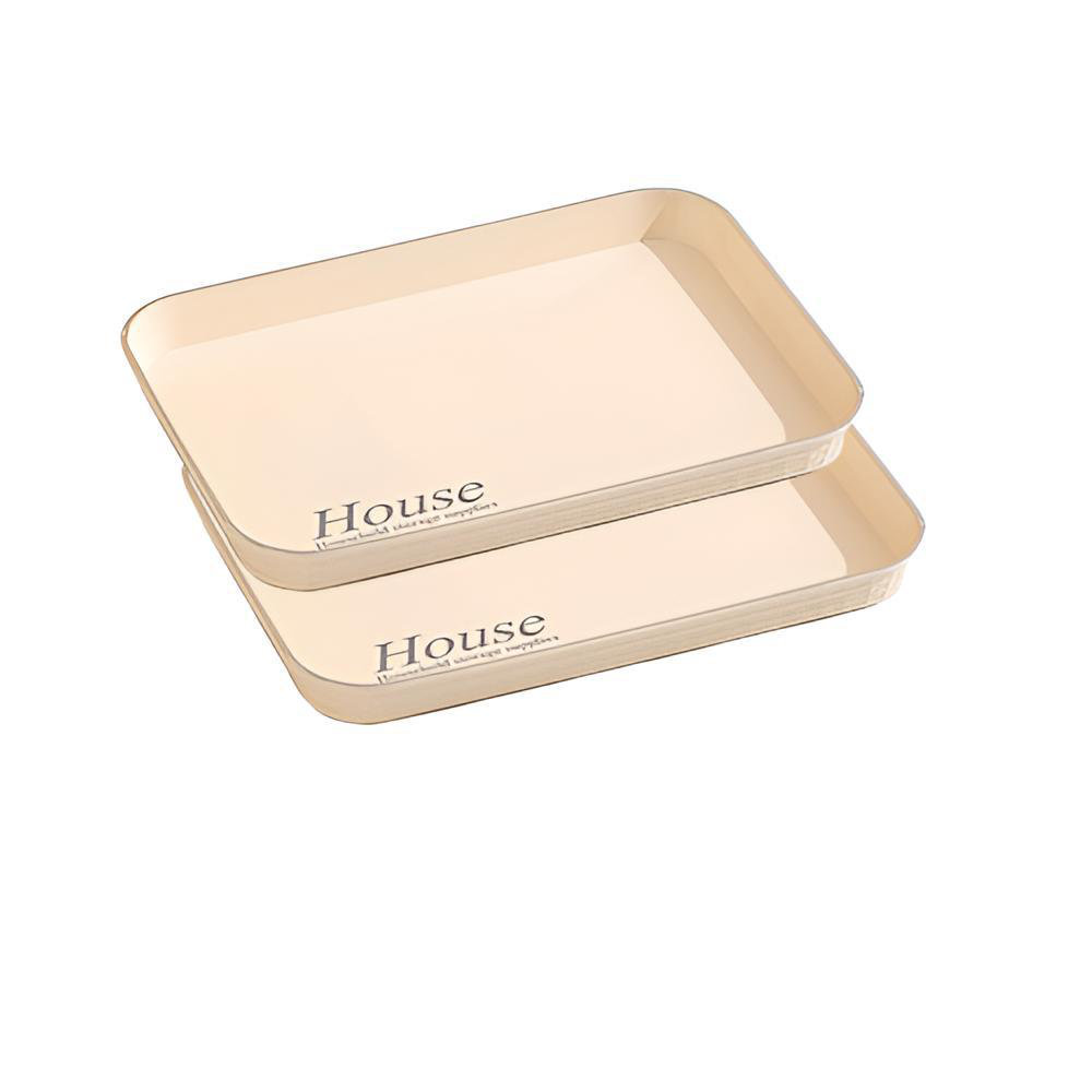 Latitude Run® Rectangular Plastic Tea Tray For Home Use - Perfect For ...