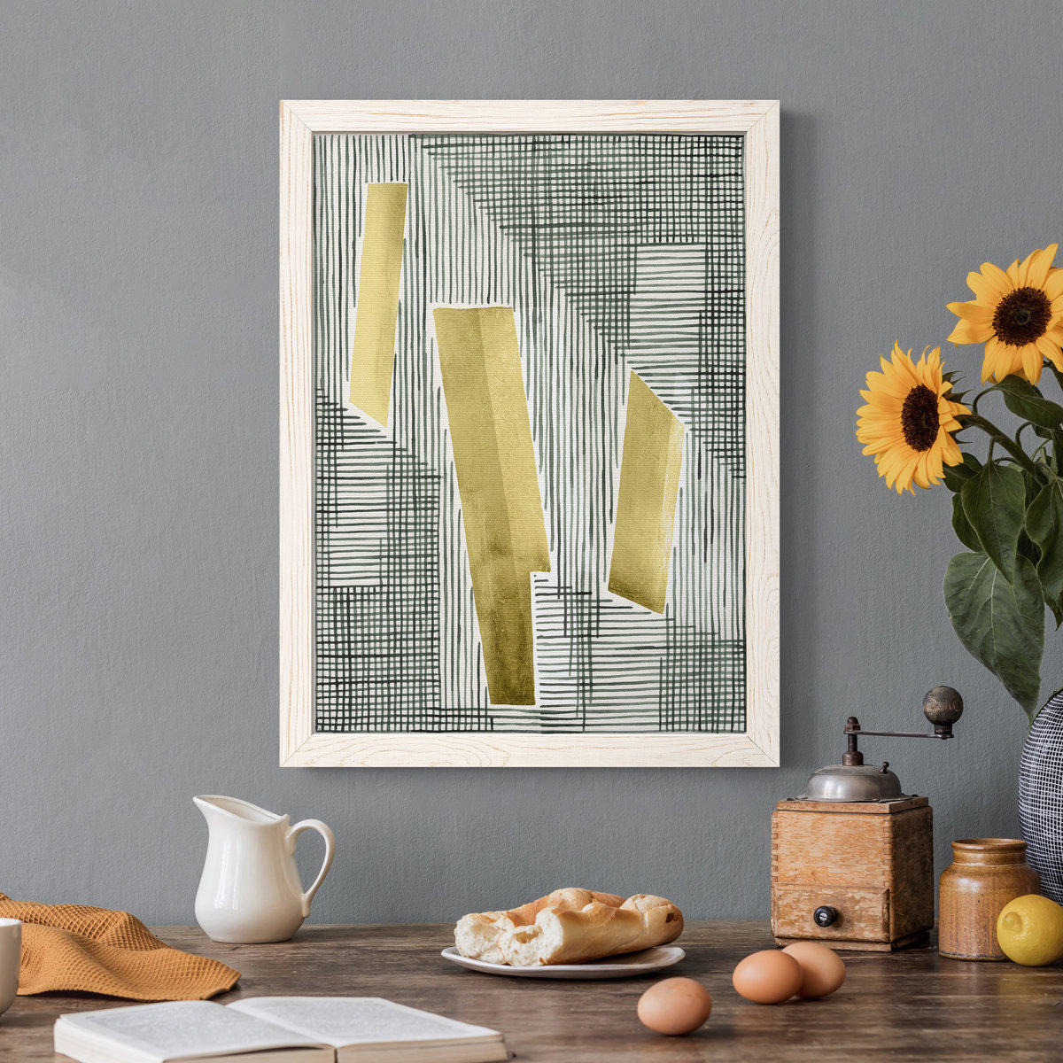 Orren Ellis Shadow Screen II Premium Framed Canvas - Ready To Hang ...