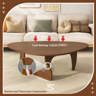 George Oliver Mid-Century Modern Triangle Coffee Table With Solid ...