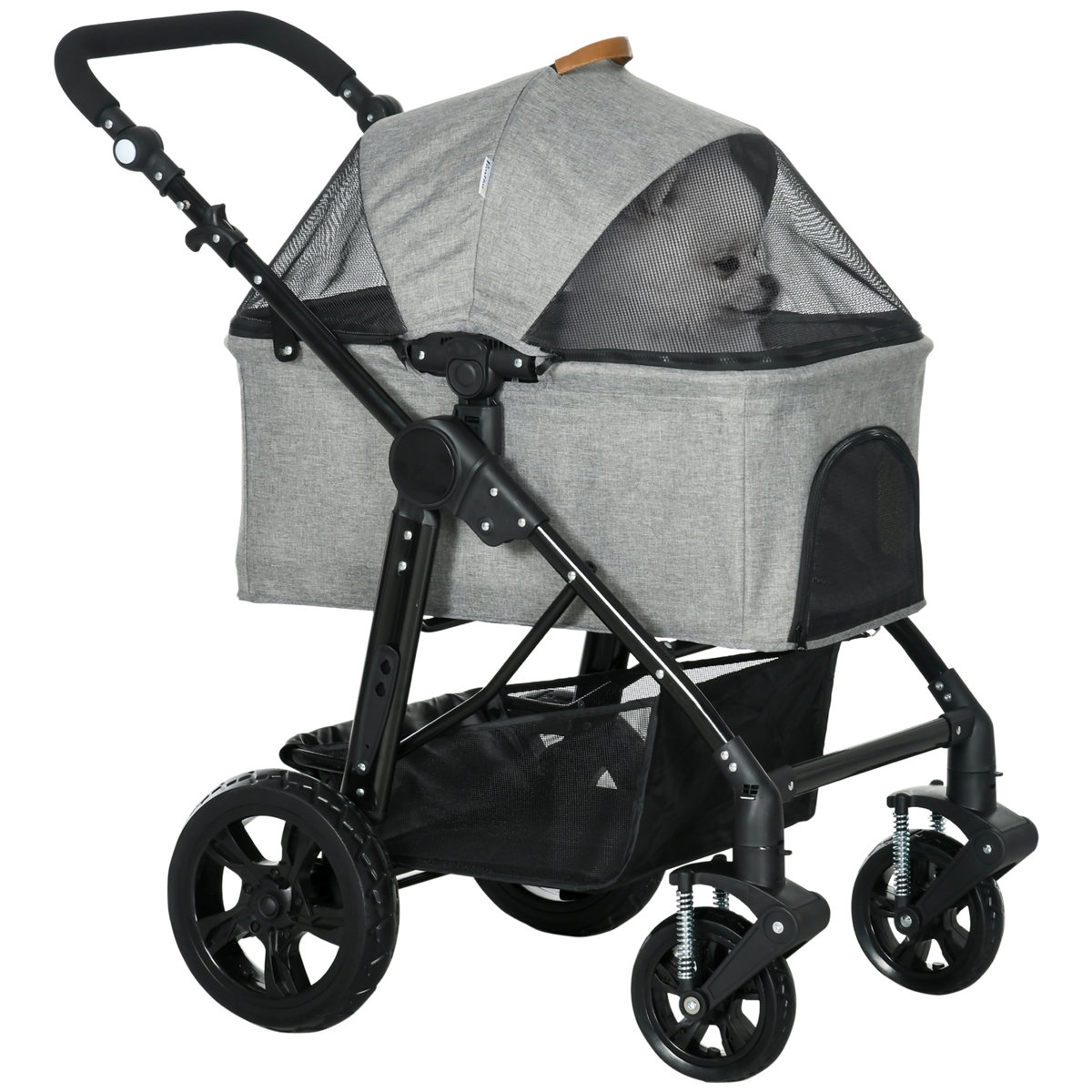 Pawhut Folding Standard Stroller with Detachable Carrier & Reviews ...