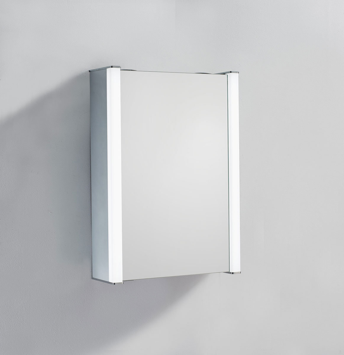 White Stone Neena 50 x 70cm Surface Mounted Mirror Cabinet with LED ...
