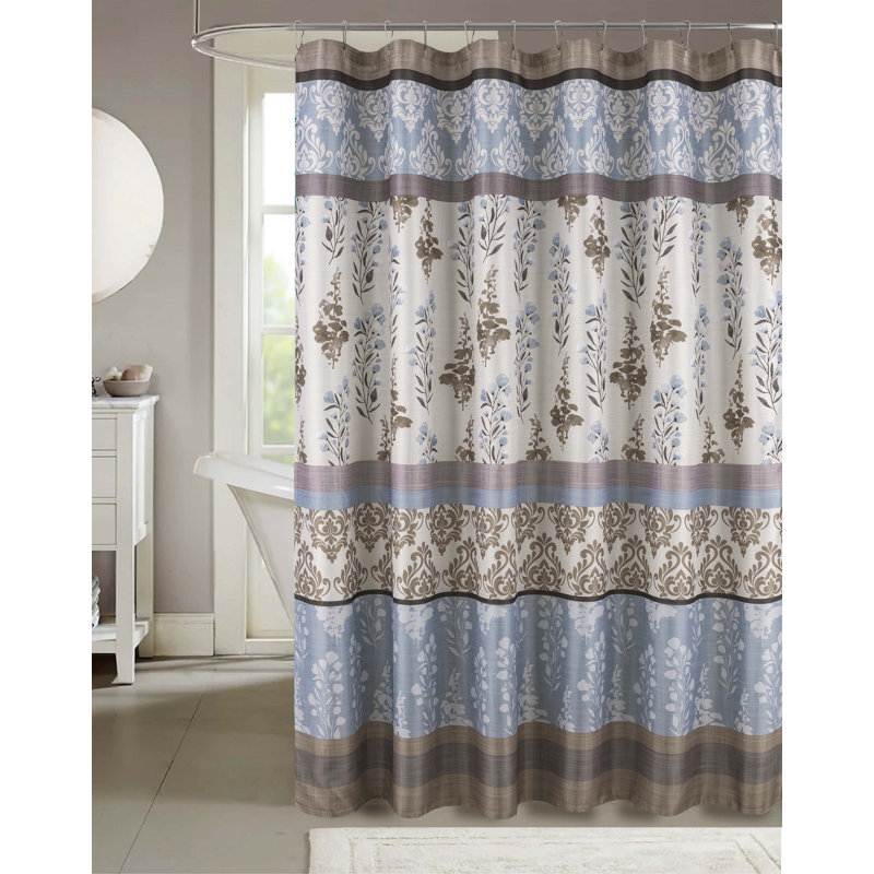 East Urban Home Ranson Damask Shower Curtain | Wayfair