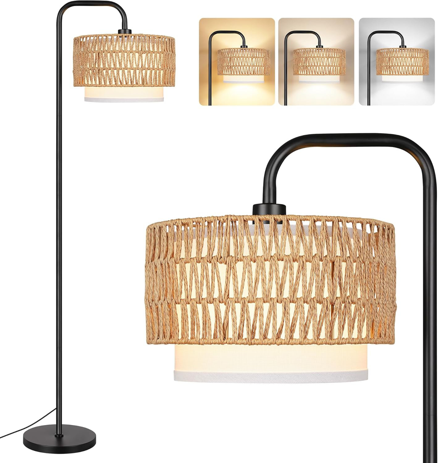 Bay Isle Home™ 68‘’Floor Lamp For Living Room With 3 Color Temperatures ...