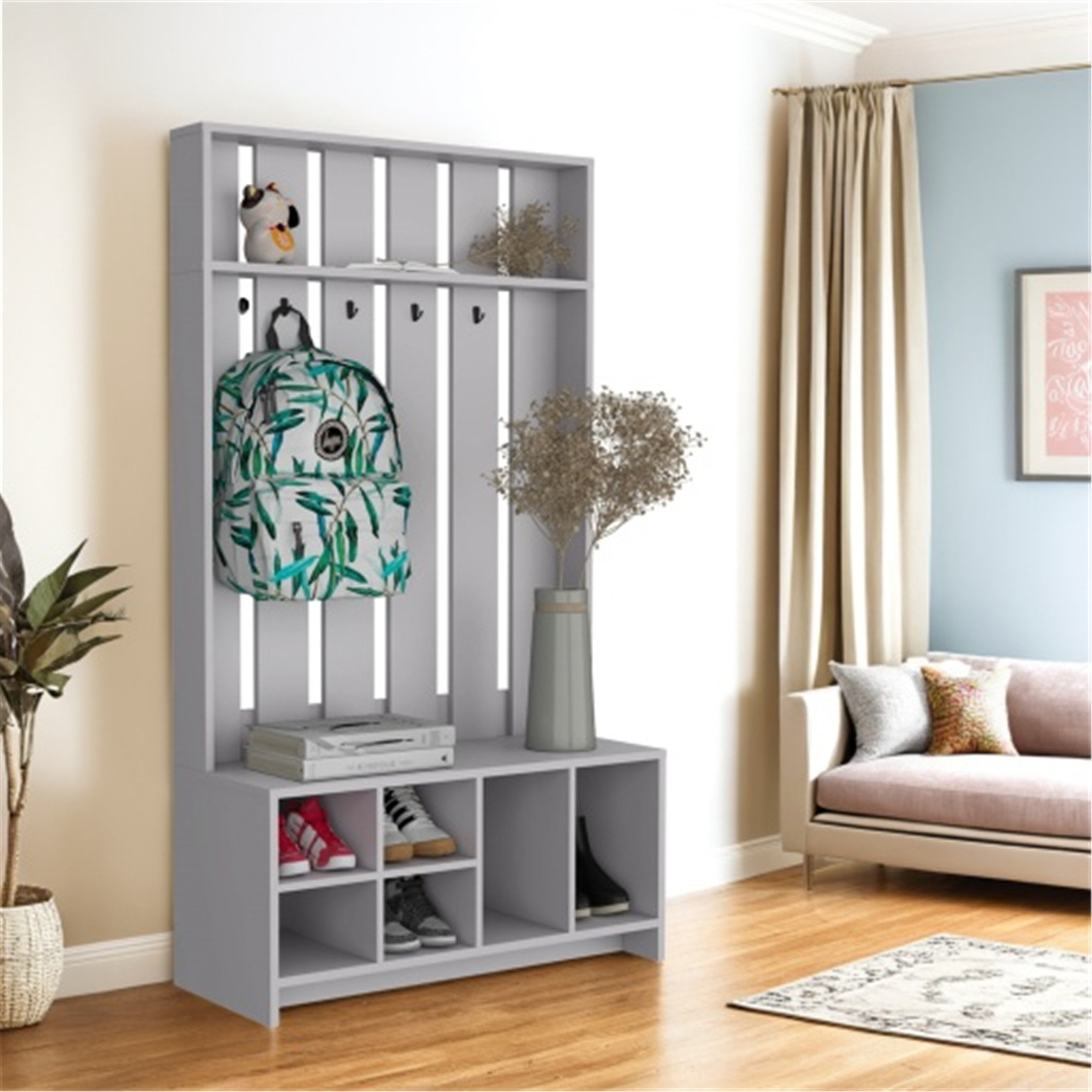 Latitude Run® Versatile Hall Tree with Abundant Storage and Stylish ...