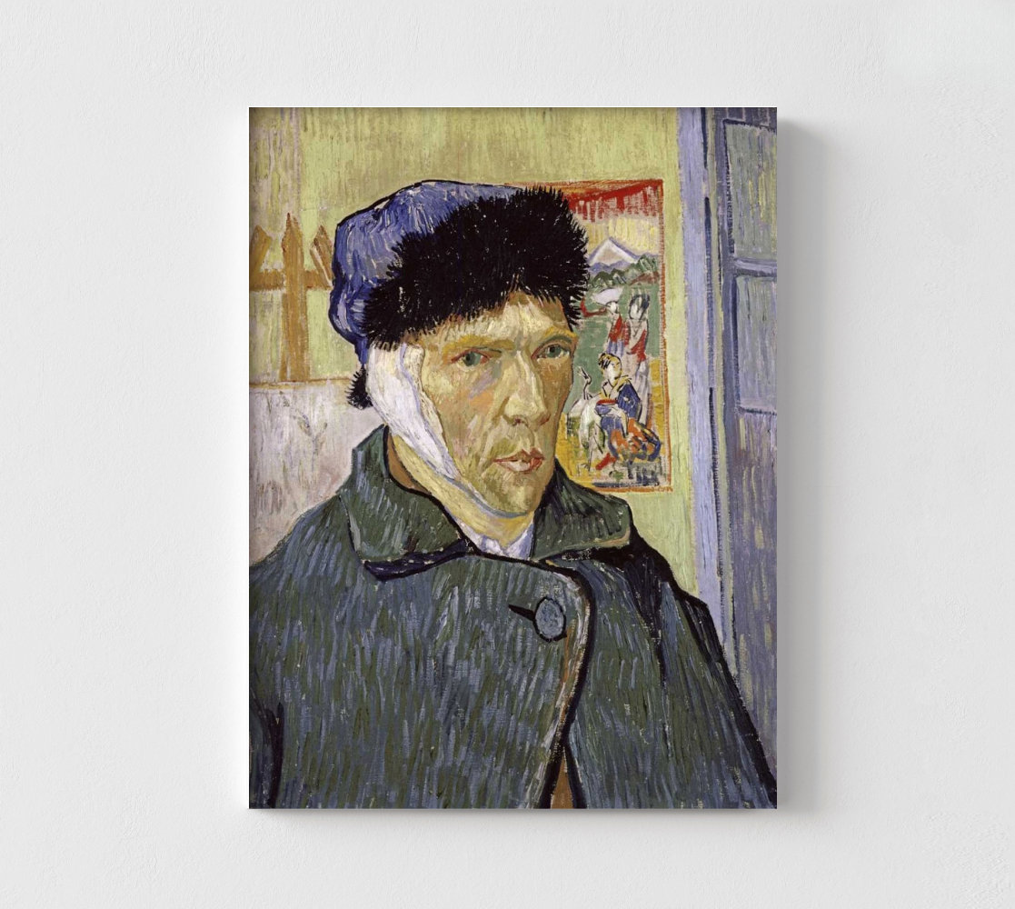 WeFrameArt Self Portrait With Bandaged Ear By Vincent Van Gogh, Van ...