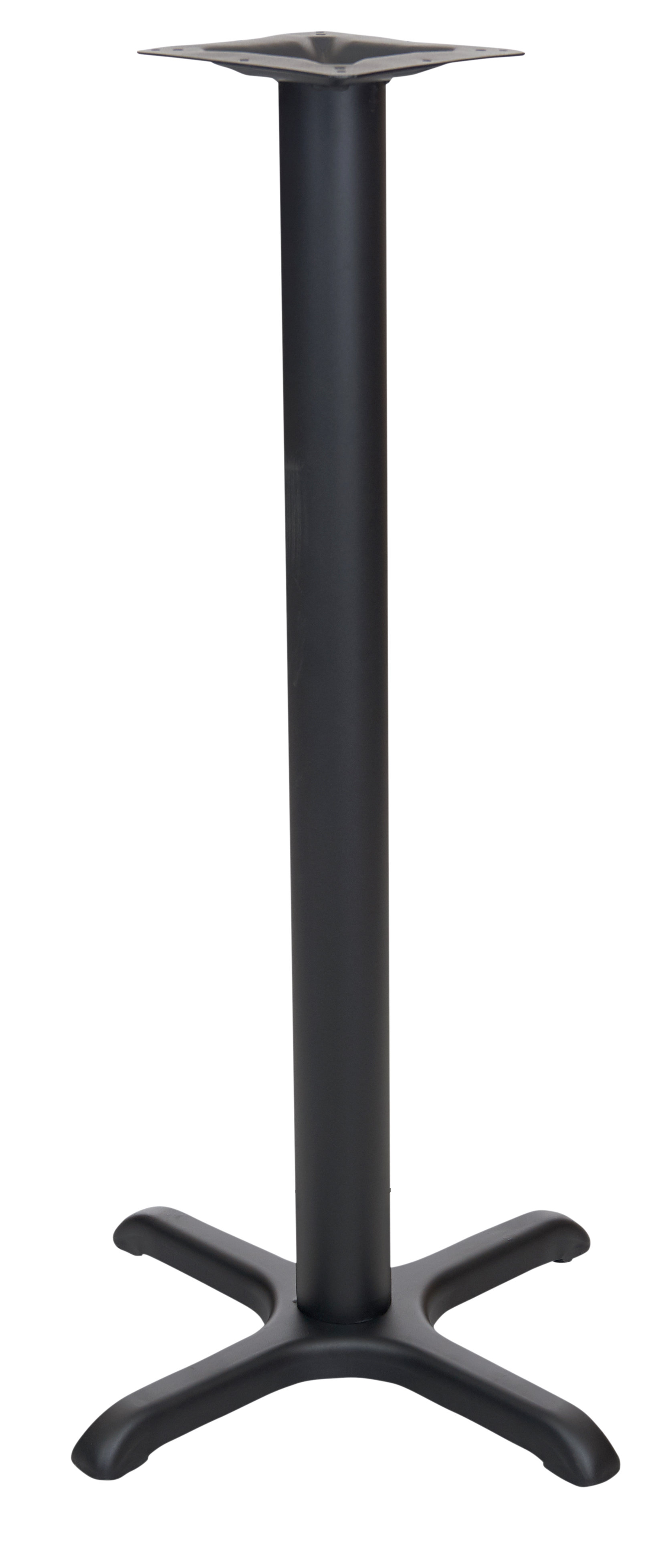BFM Seating STB Black 22x22" Cross Indoor Bar Height Table Base | Wayfair