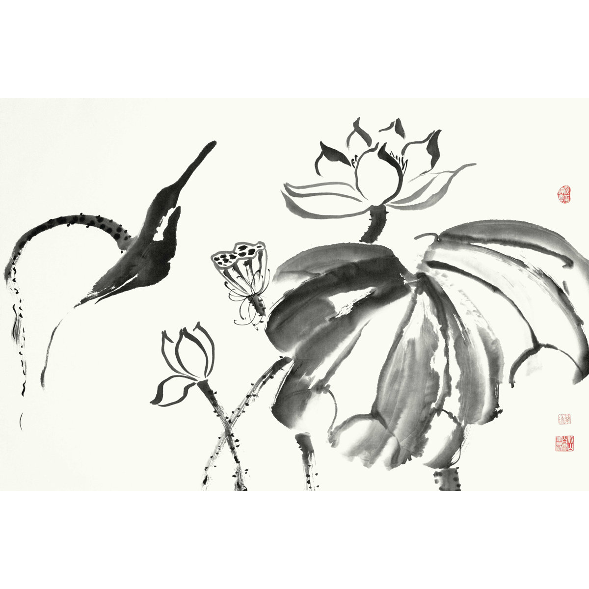 Red Barrel Studio Étude de lotus I - Wayfair Canada