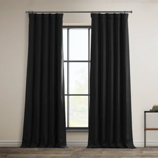 Black Curtains & Drapes You'll Love | Wayfair