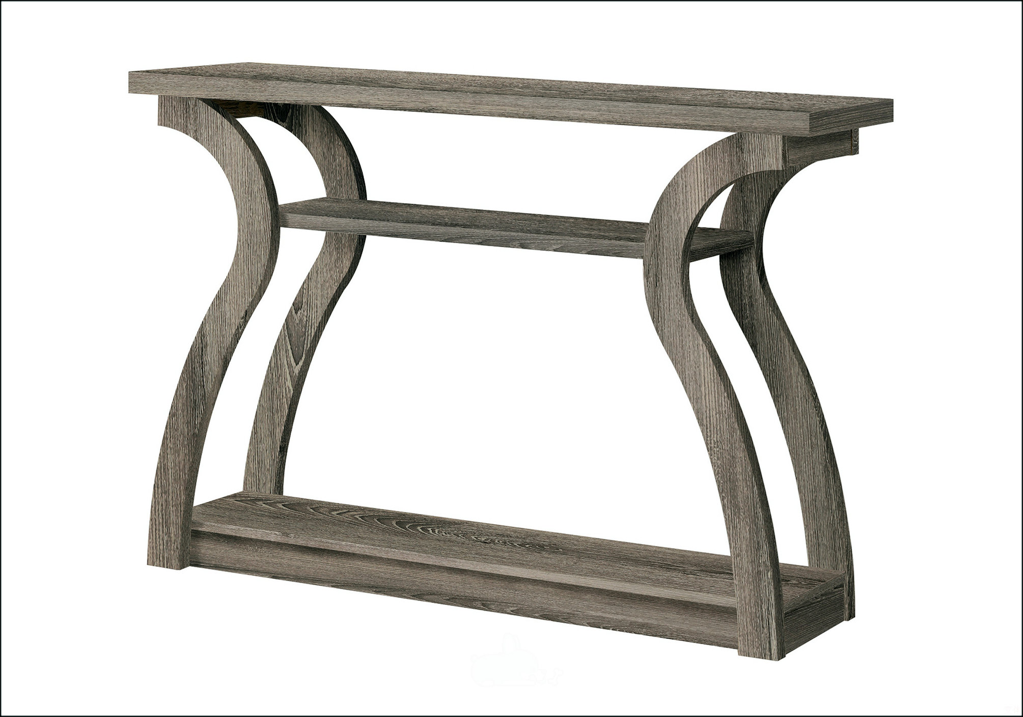 Red Barrel Studio® Unique Curved Accent Table With Three-Tier Design ...