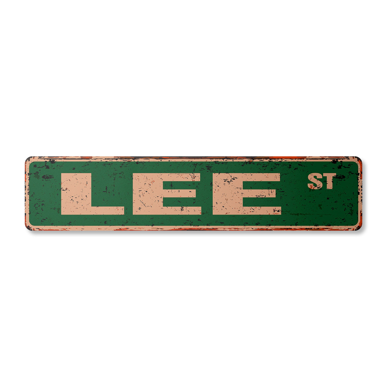 SignMission Lee Street Sign Aluminum 6" X 24" | Wayfair