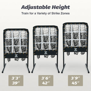 CO-Z Baseball Pitching Net with Strike Zone - 9 Hole Pitching Target ...