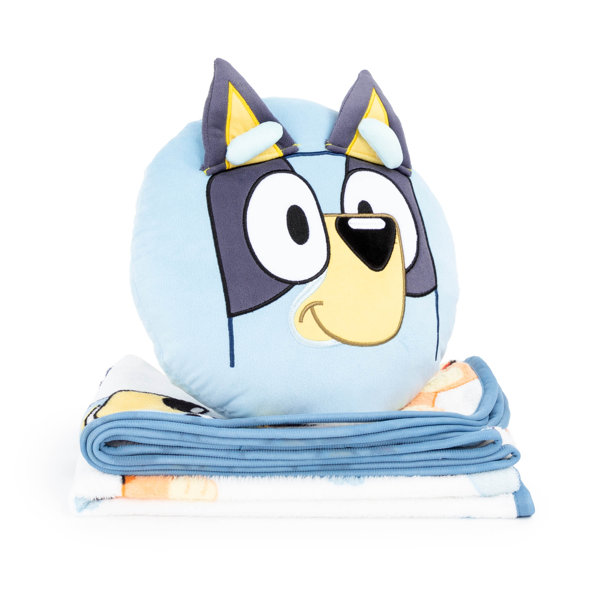BBC Bluey Sky Nogginz Pillow & Throw Set | Wayfair