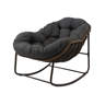Corrigan Studio® Outdoor Ladena Rocking Rattan Chair with Cushions ...