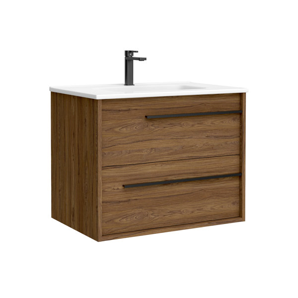WS Bath Collections Lotus 28'' Single Bathroom Vanity with Ceramic Top ...