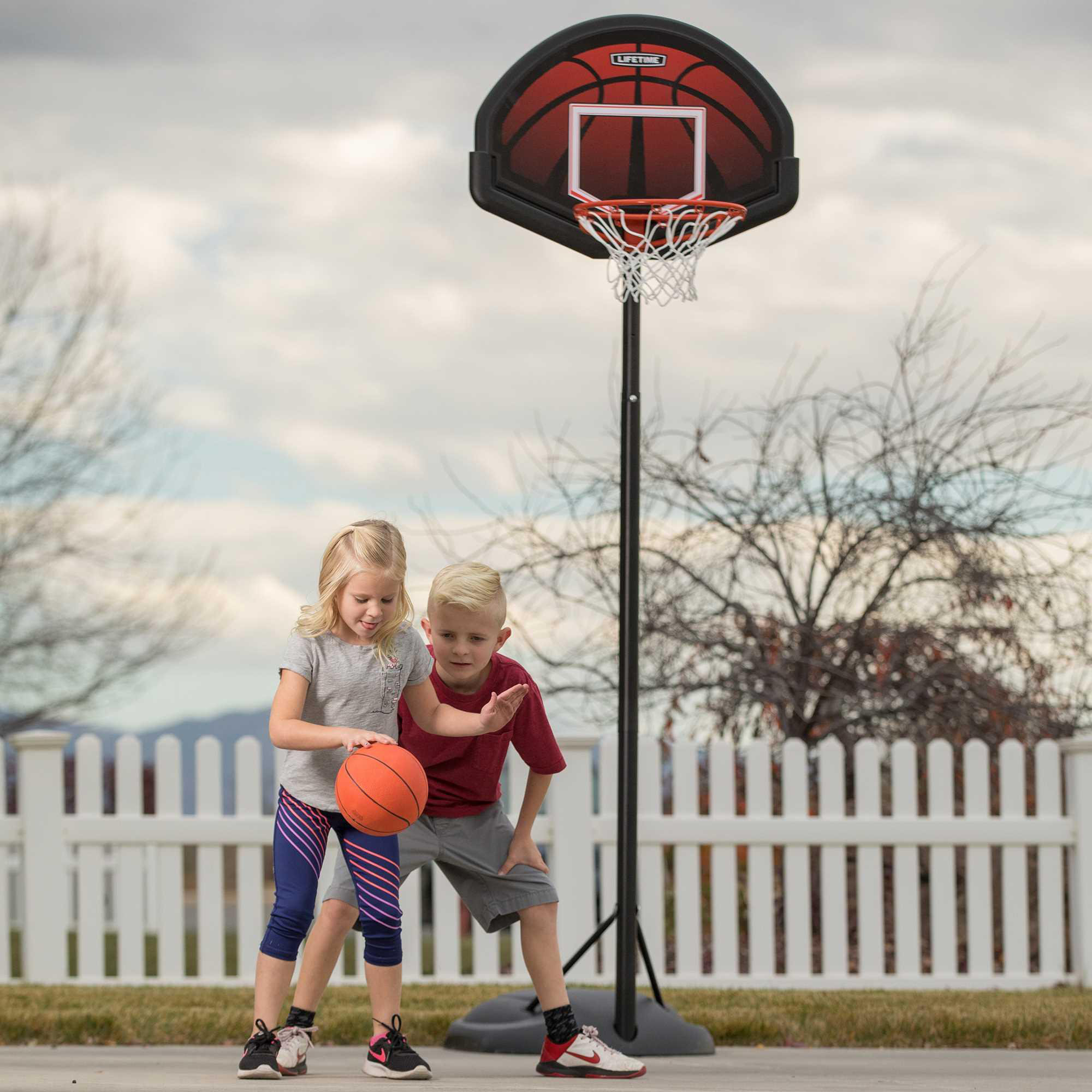 Lifetime Height Adjustable Portable Basketball Hoop (32" Impact ...