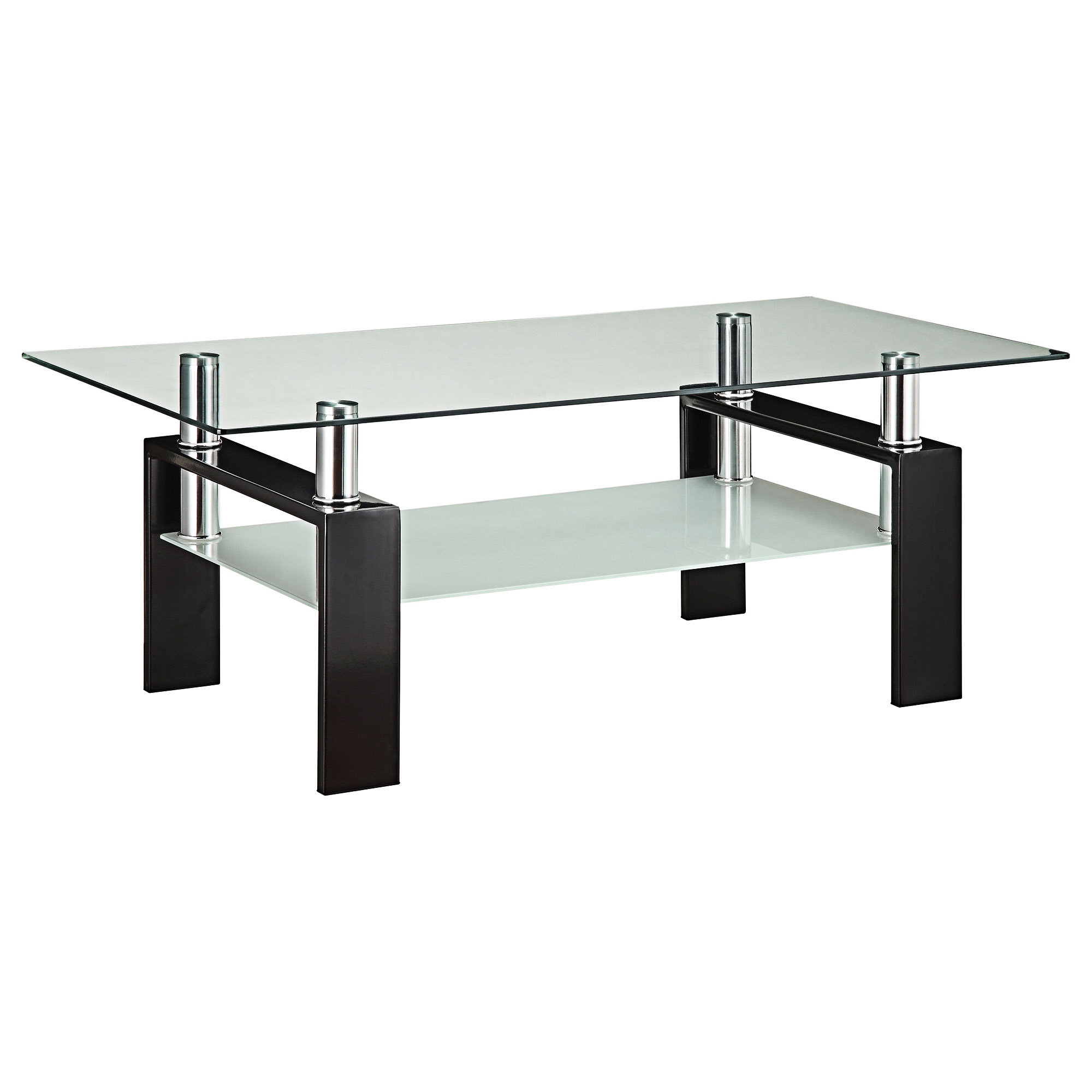 Ivy Bronx Rectangular Glass Top Coffee Table | Wayfair