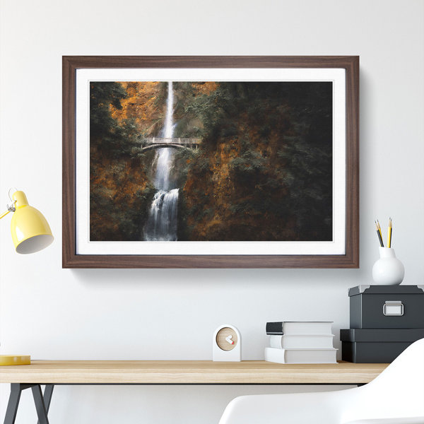 East Urban Home Multnomah Falls Waterfall Vol.3 - Picture Frame ...