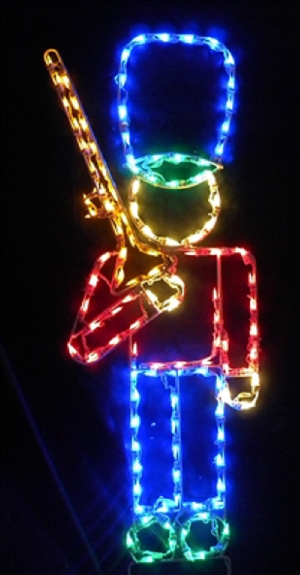 Lori's Lighted D'Lites Toy Soldier with Rifle Christmas Holiday Lighted ...