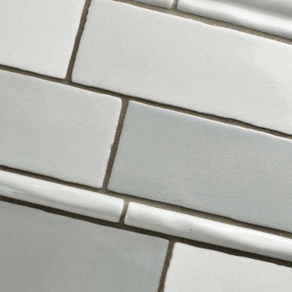 Merola Tile Alaska Craquelle 3" x 12" Ceramic Subway Wall Tile ...