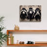 Epic Graffiti 'Three Wize Monkeys' by Andreas Magnusson Canvas Wall Art ...