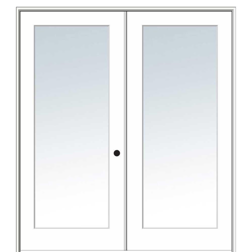 MMI DOOR 1-Lite Primed Clear Glass Interior Double Door & Reviews | Wayfair