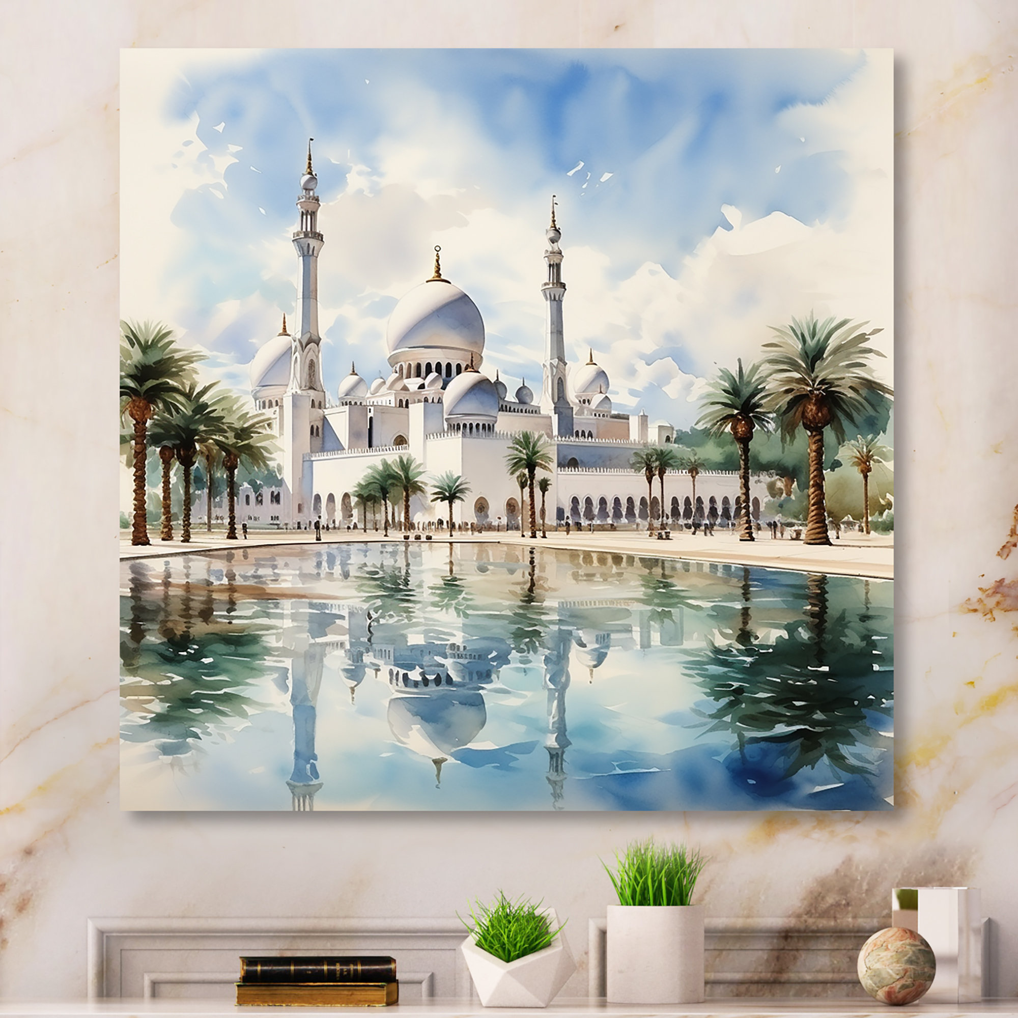 Bay Isle Home™ White Emirates Elegance Sheikh Zayed Mosque I - Islam ...