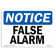 SignMission OSHA Notice - False Alarm Sign | Heavy Duty Sign Or Label ...