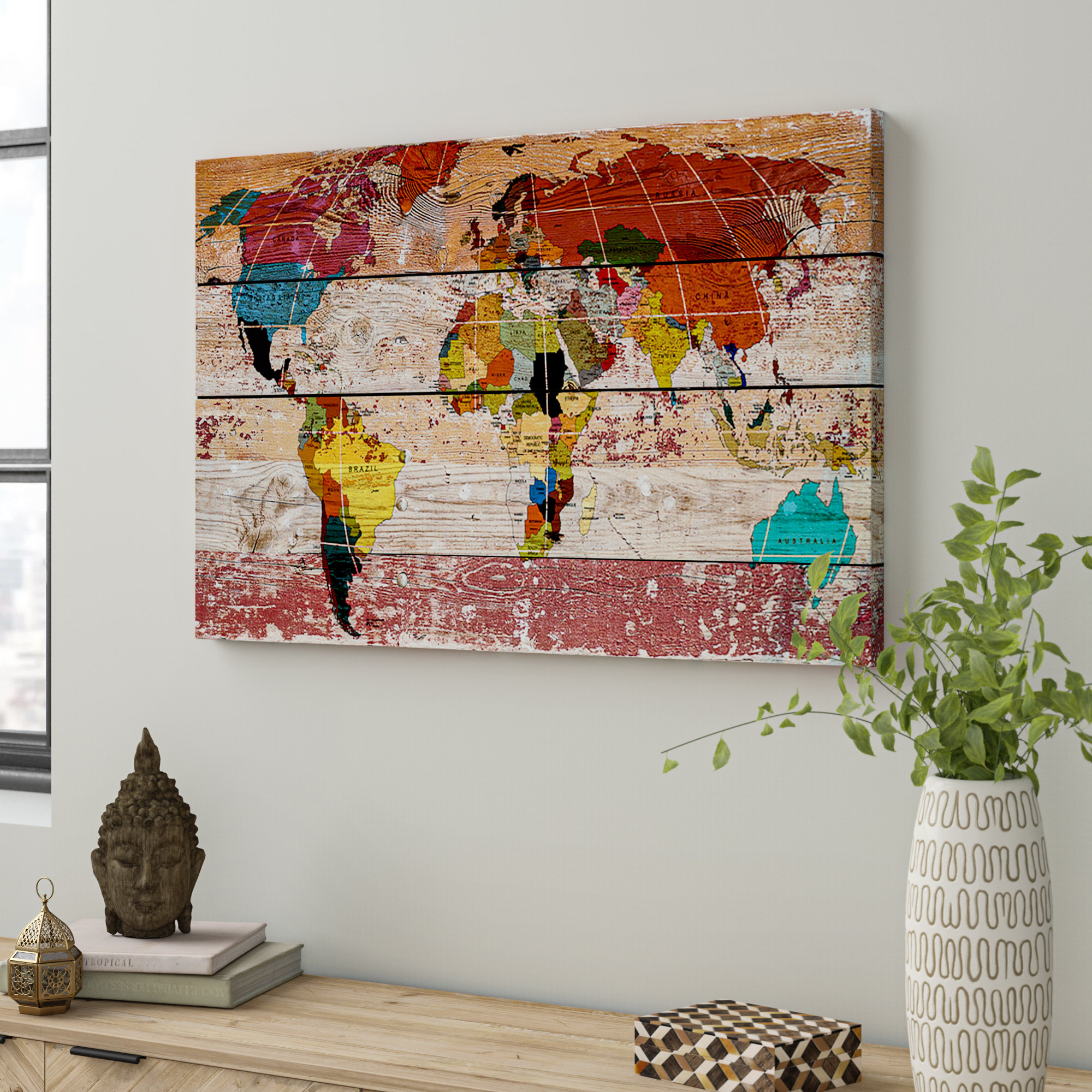World Menagerie " World Map " by Irena Orlov & Reviews | Wayfair