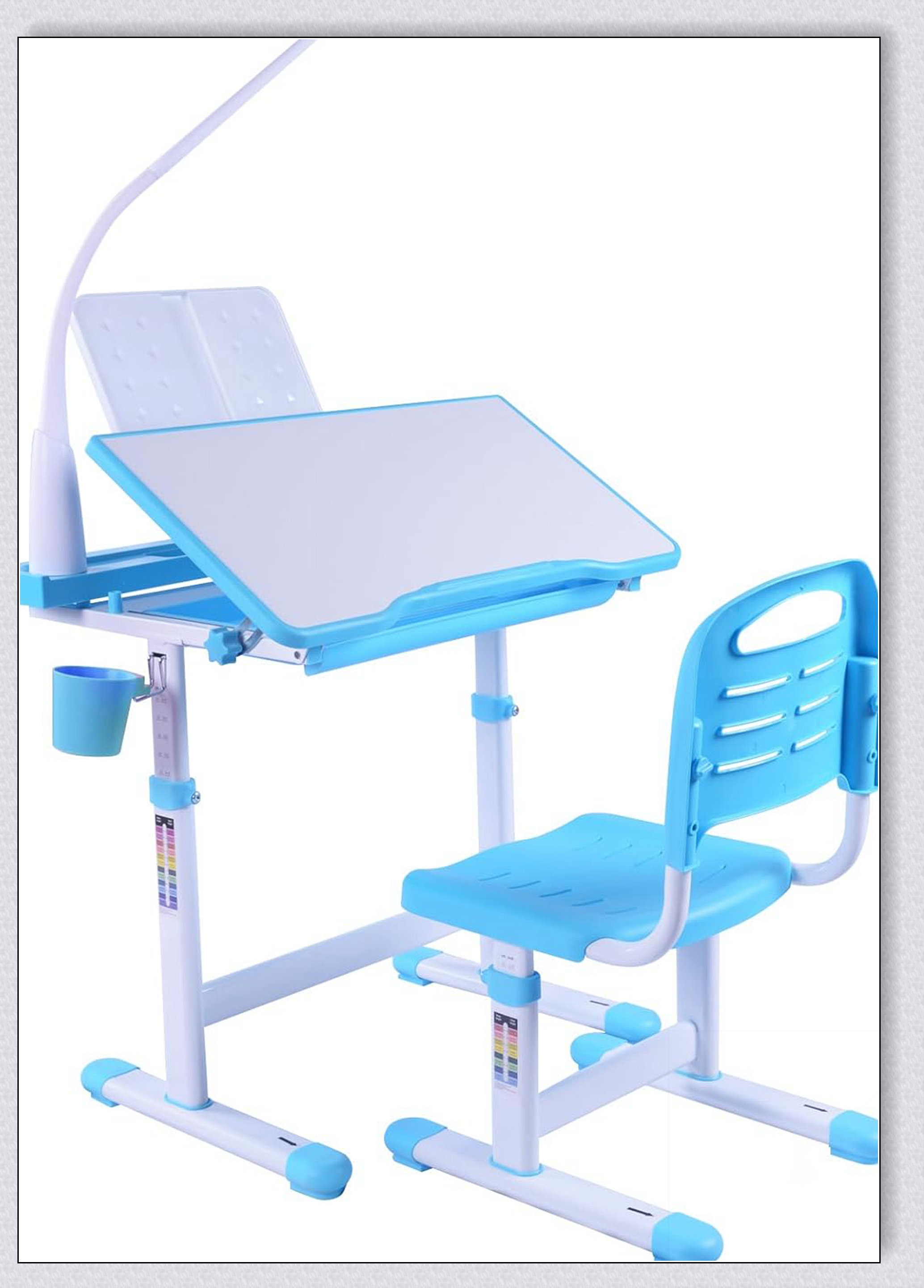 Wrought Studio™ Desk for Kids Desk and Chair Set Kids Art Desk Drafting ...