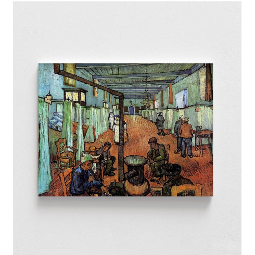 WeFrameArt Ward Hospital Arles By Vincent Van Gogh, Van Gogh Arles Print, Arles Wall Art, Nun ...