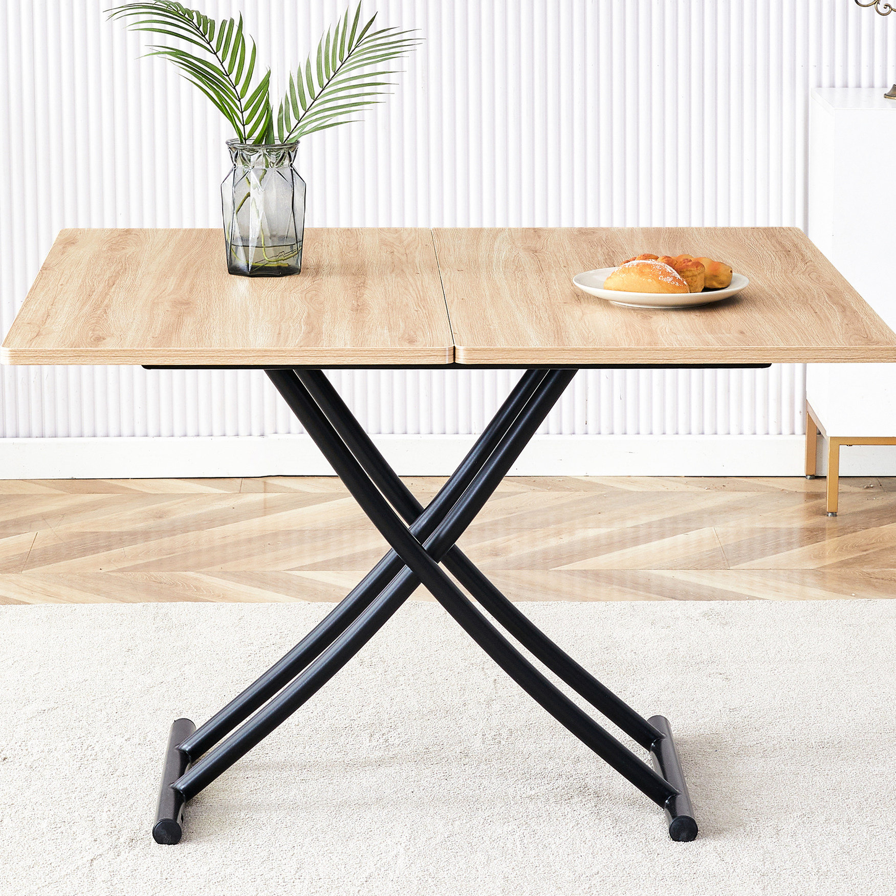 Latitude Run® Modern Lift Table With Foldable Feature - 0.8-inch ...